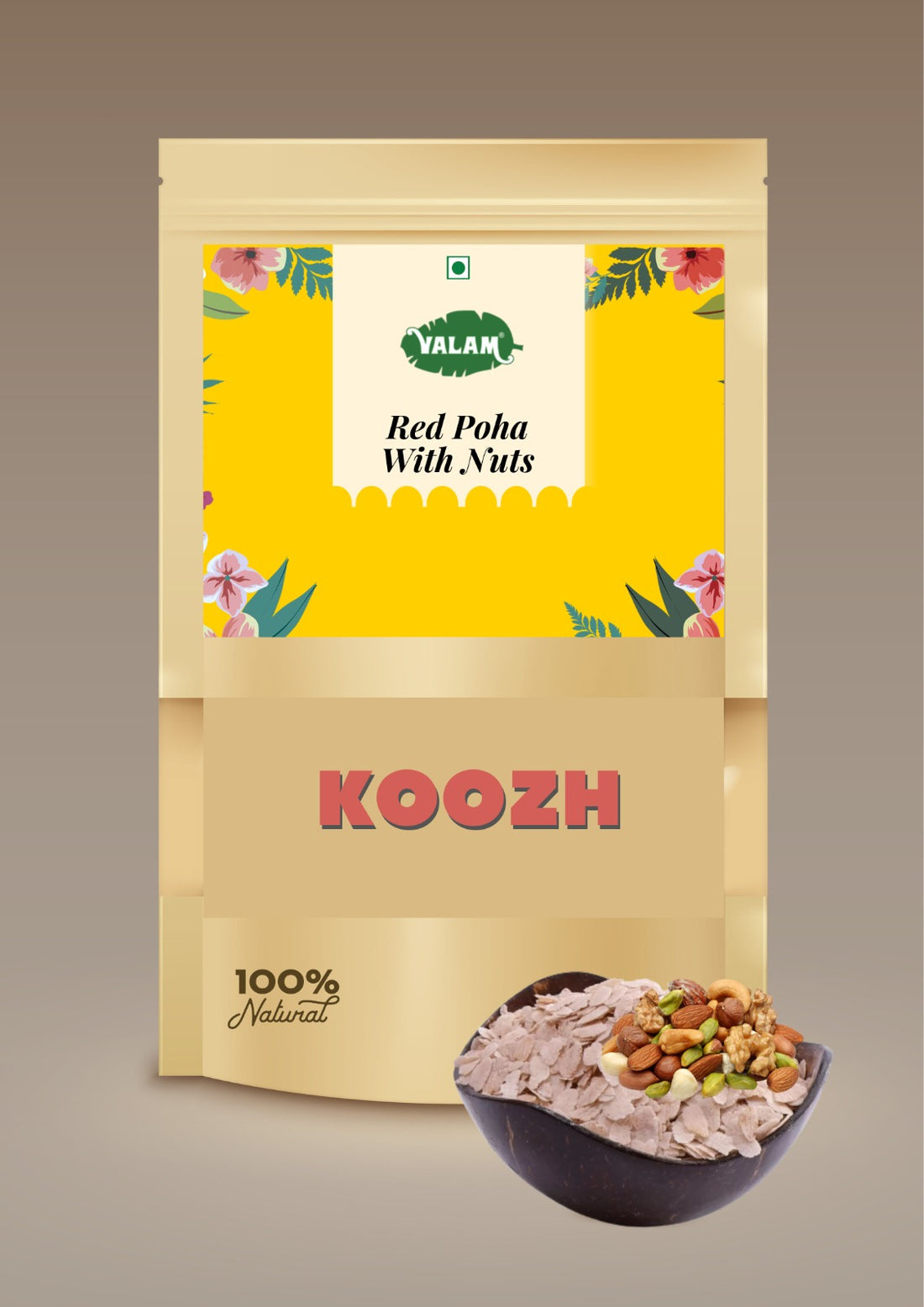 Red Poha with Nuts – Valam
